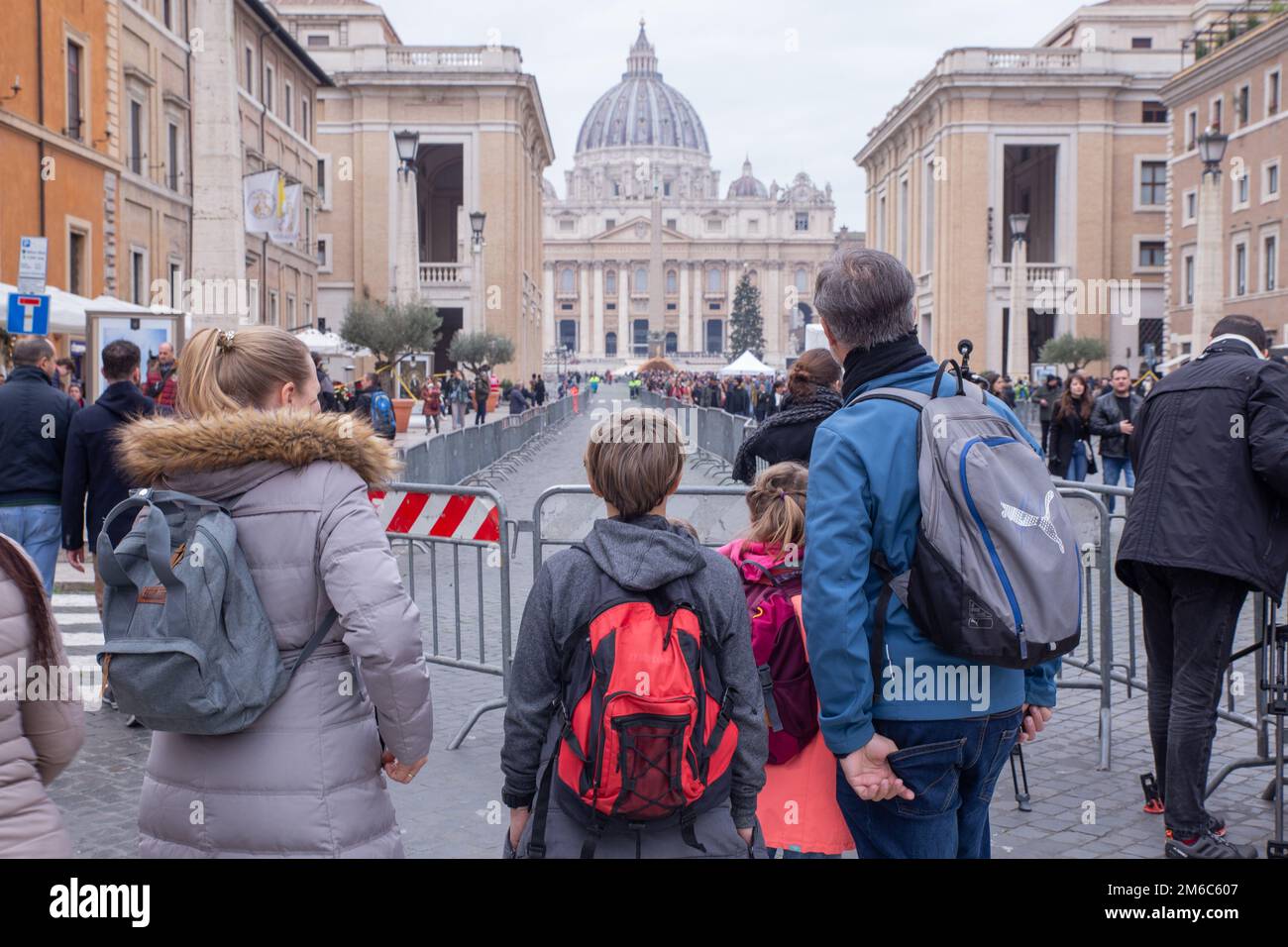 Rome, Italy. 3rd Jan, 2023. People leave St. Peter's Square after ...
