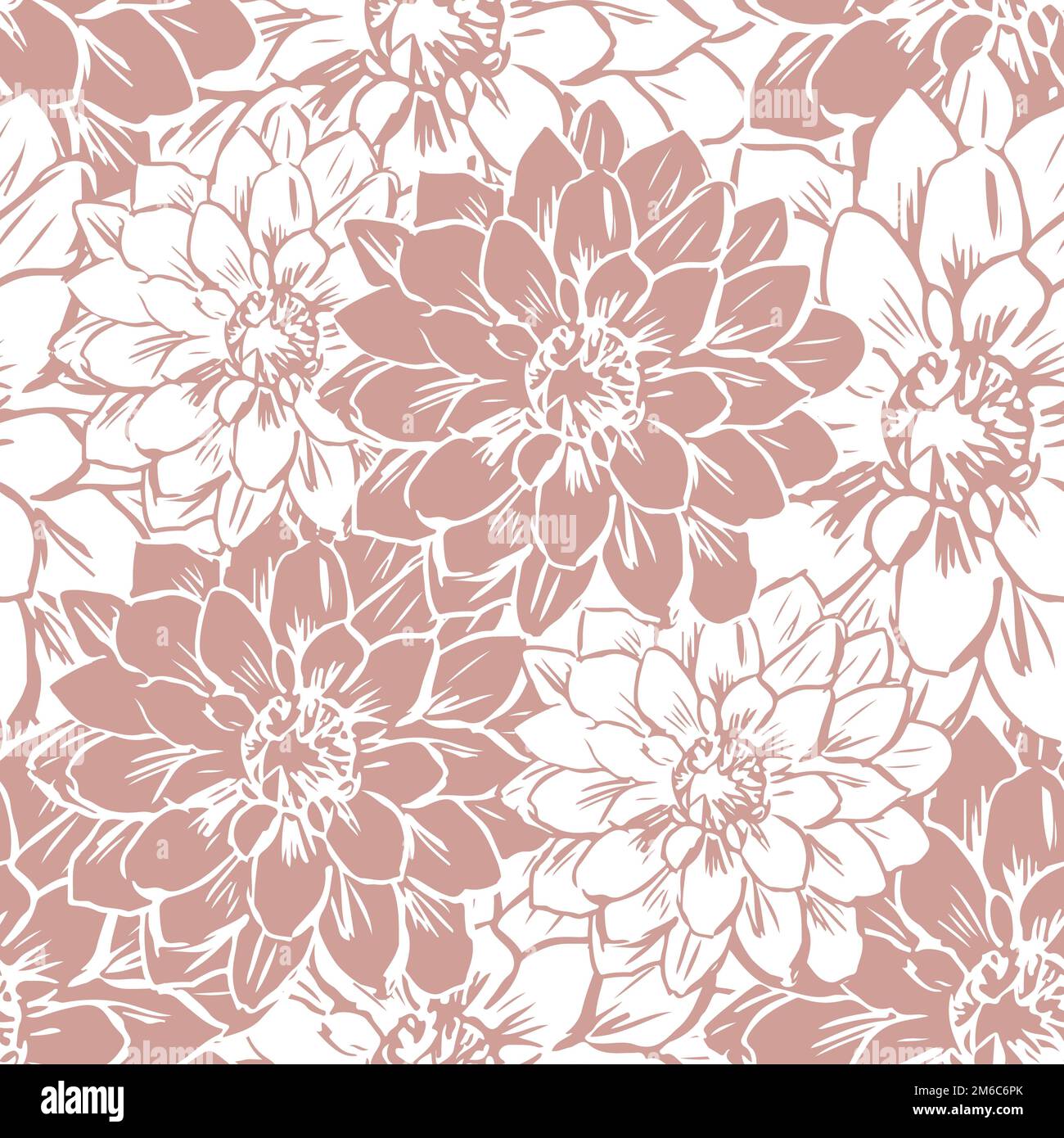 Hand draw flower pattern hi-res stock photography and images - Alamy