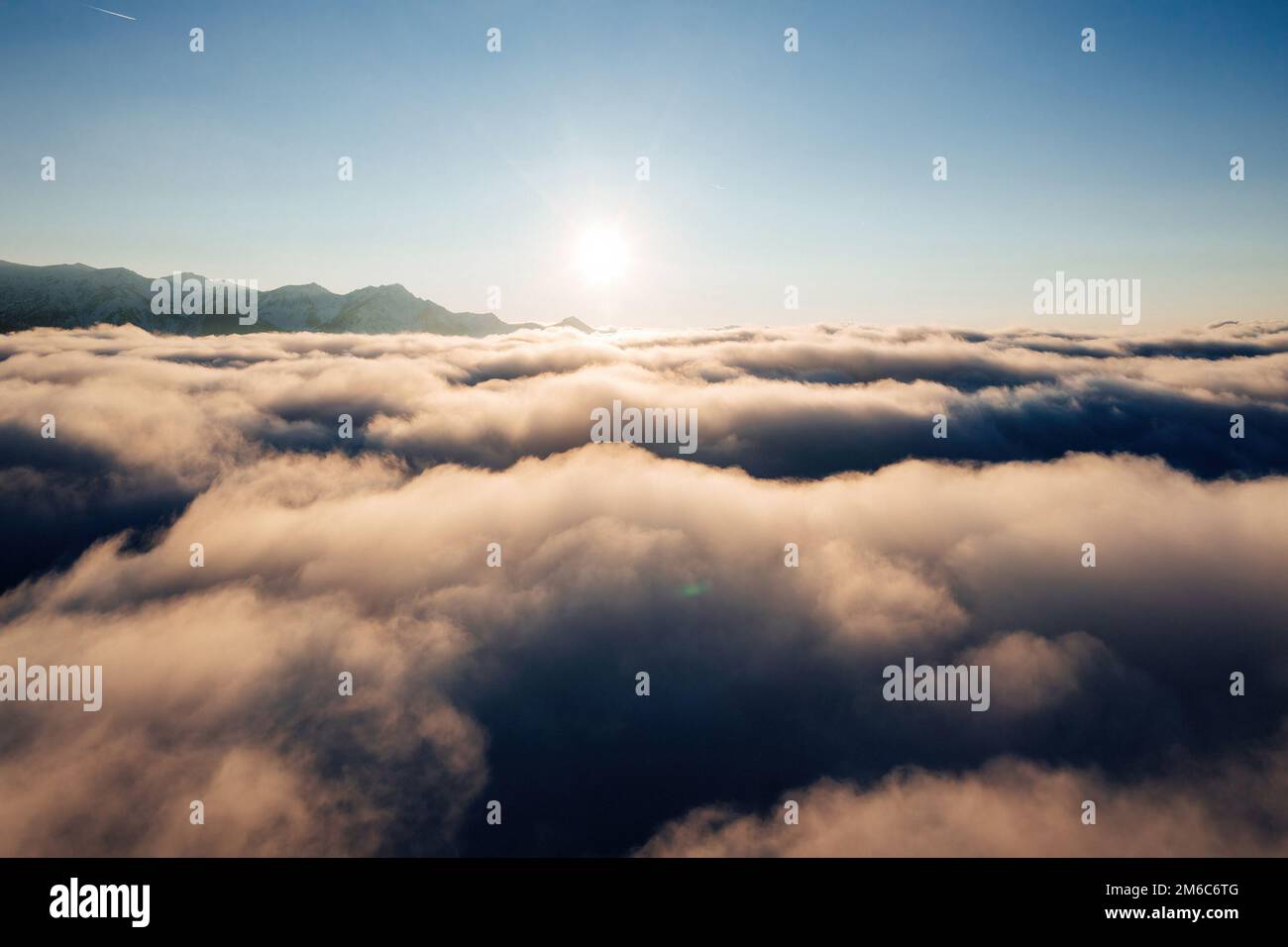 Aerial top view caucasian mountain hi-res stock photography and images ...