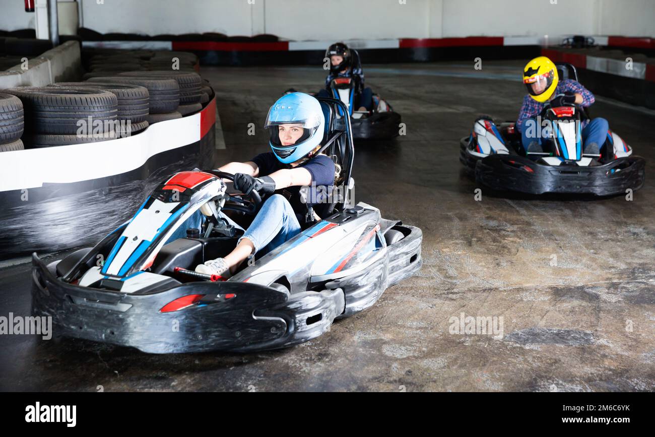 Team go cart hi-res stock photography and images - Alamy