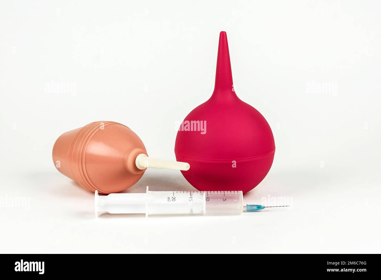 A medical syringe with a needle and two medical syringes Stock Photo ...