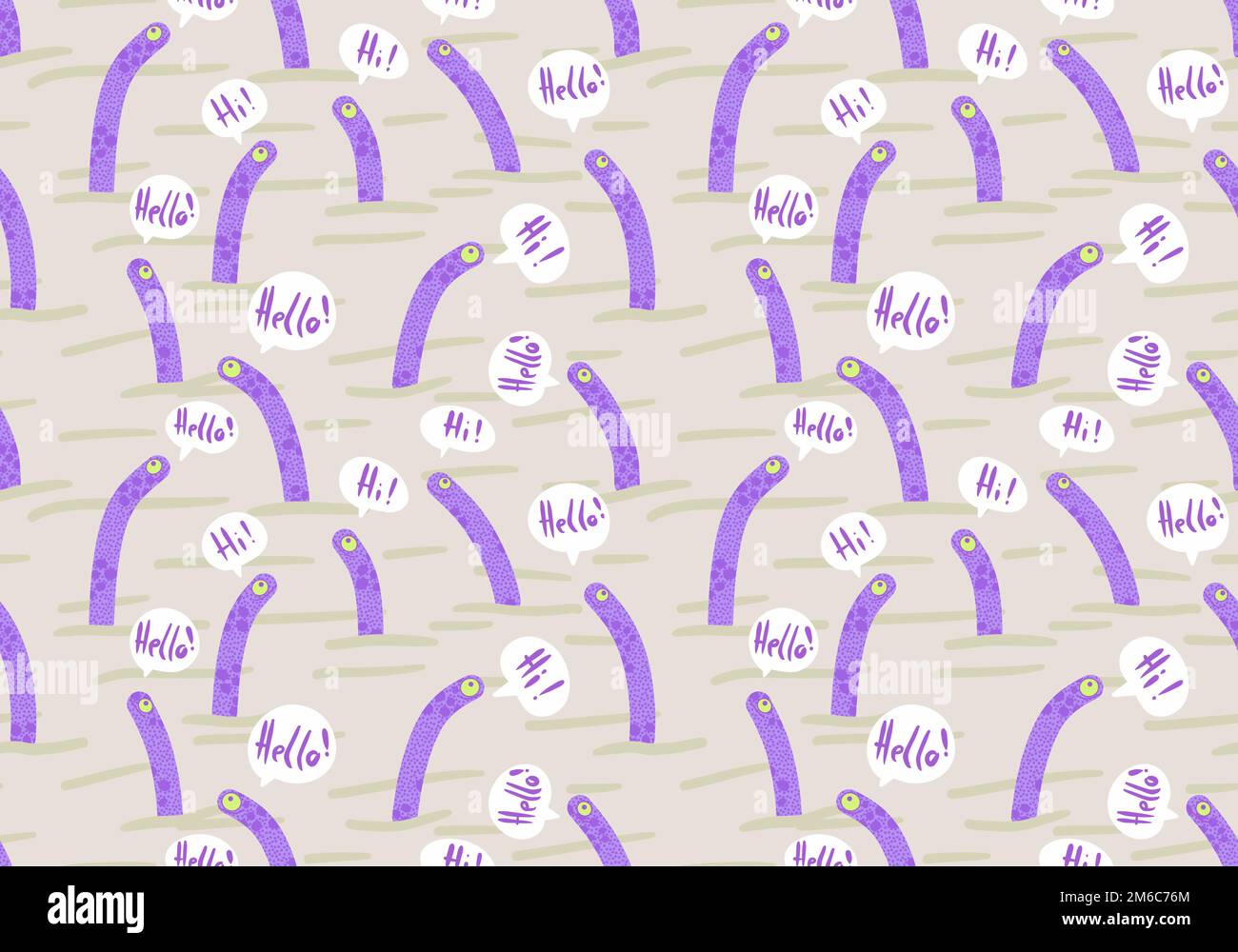 Cartoon sea ocean animals seamless spotted eel pattern for wrapping ...
