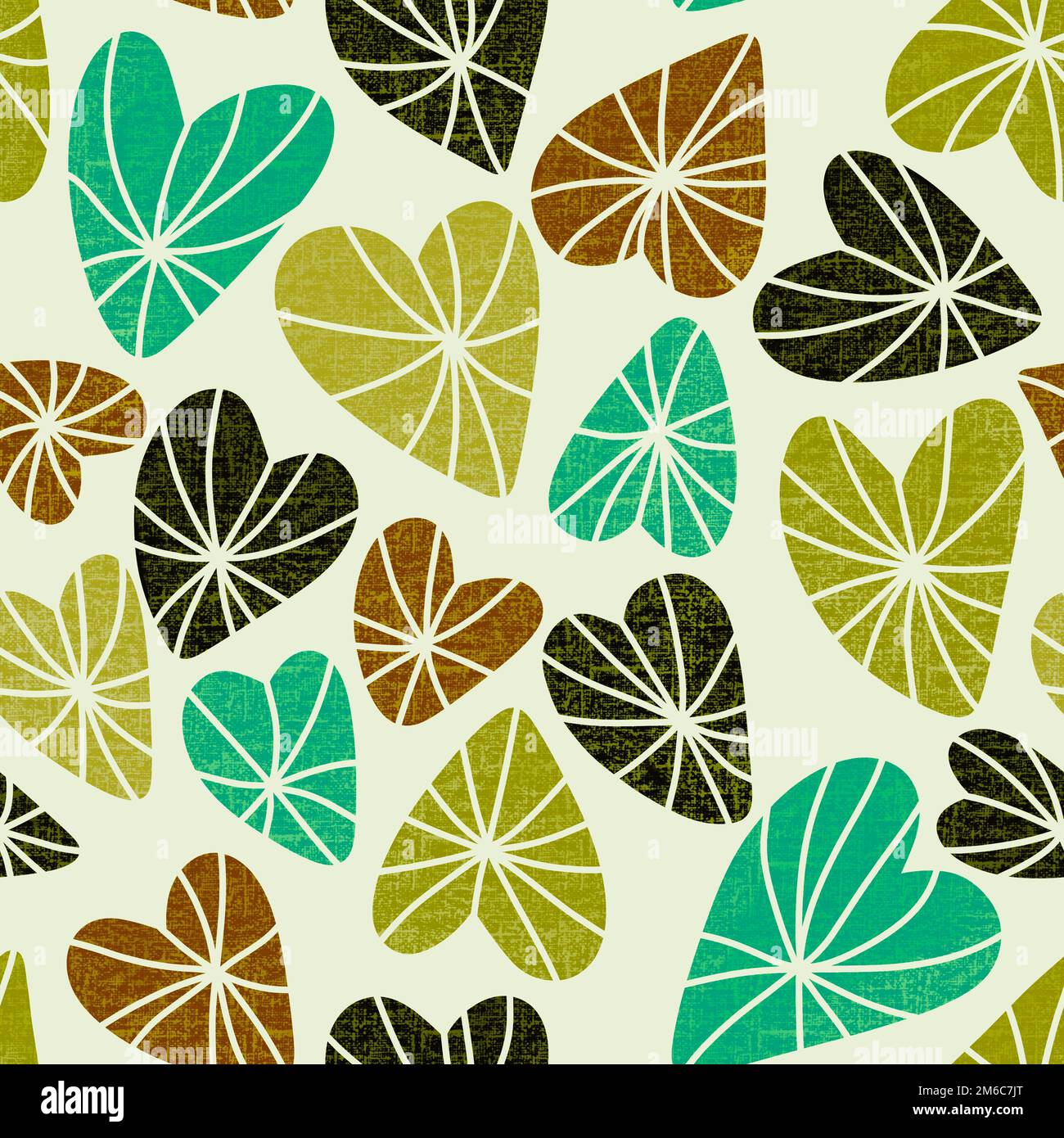 Valentines hearts seamless cartoon pattern for wrapping paper and kids ...