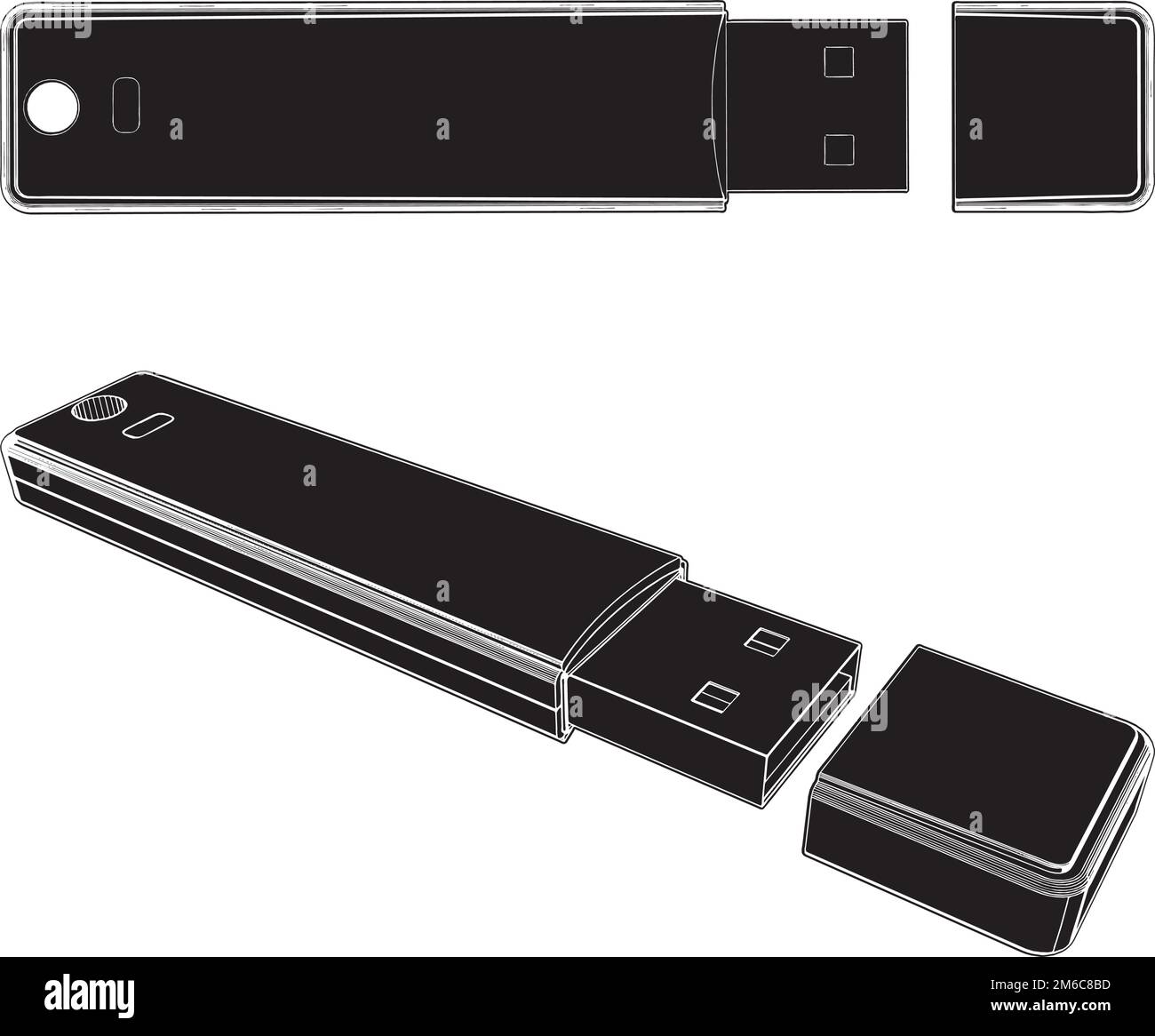 USB Vector. Illustration On White Background. A vector illustration Of ...