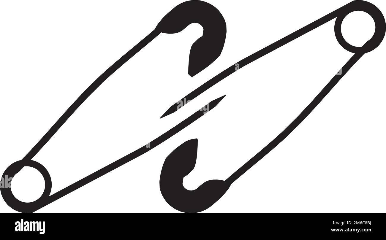 Metal Safety Pin Vector Stock Vector Image & Art - Alamy