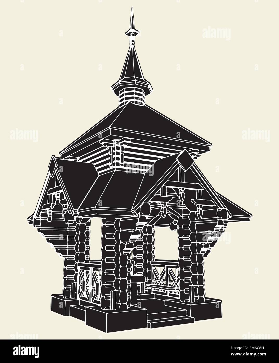 Pergola vector vectors Stock Vector Images - Alamy