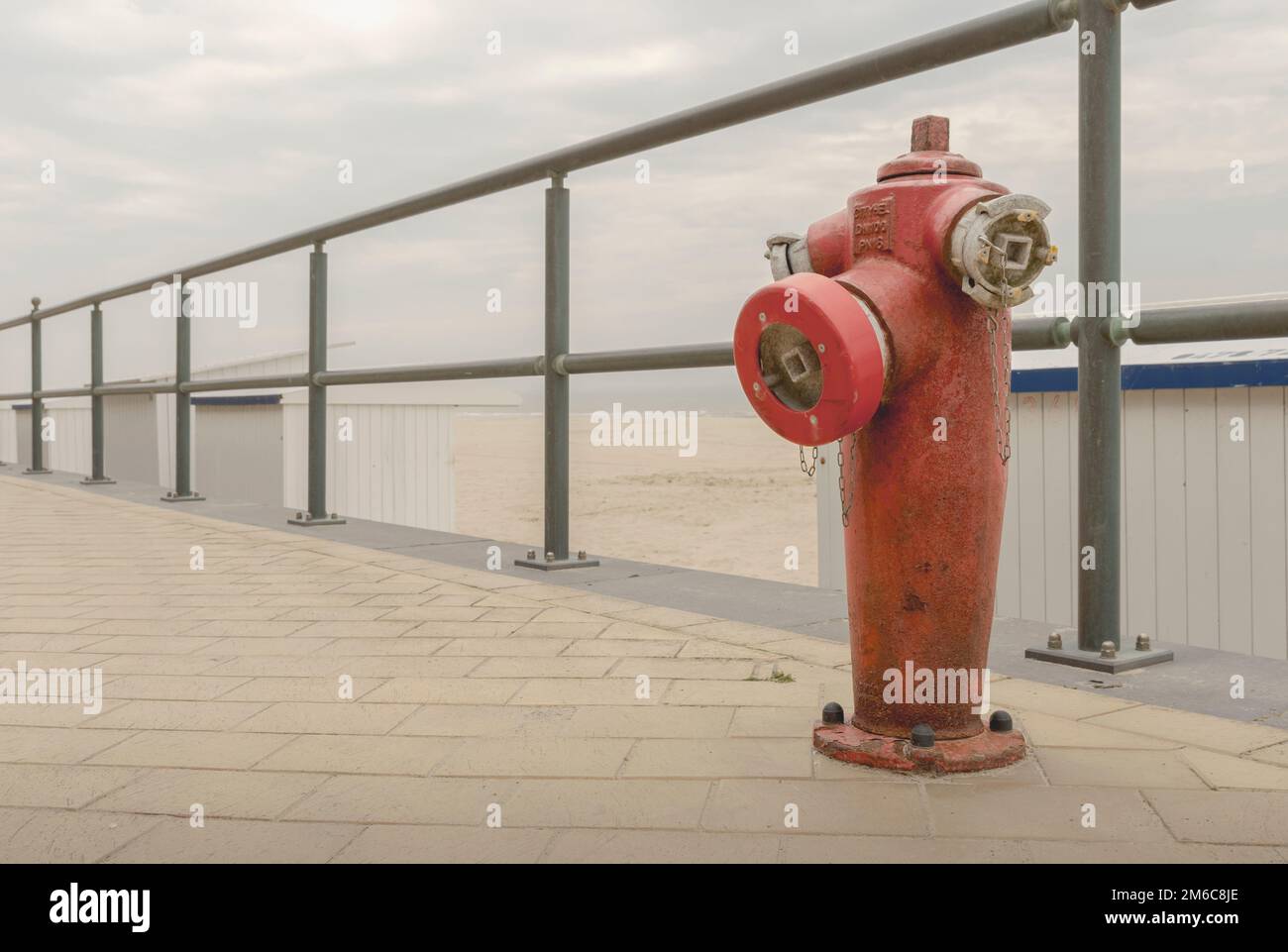 Middelkerke, West Flanders - Belgium - 26.06.2021. Fire hydrant on the ...