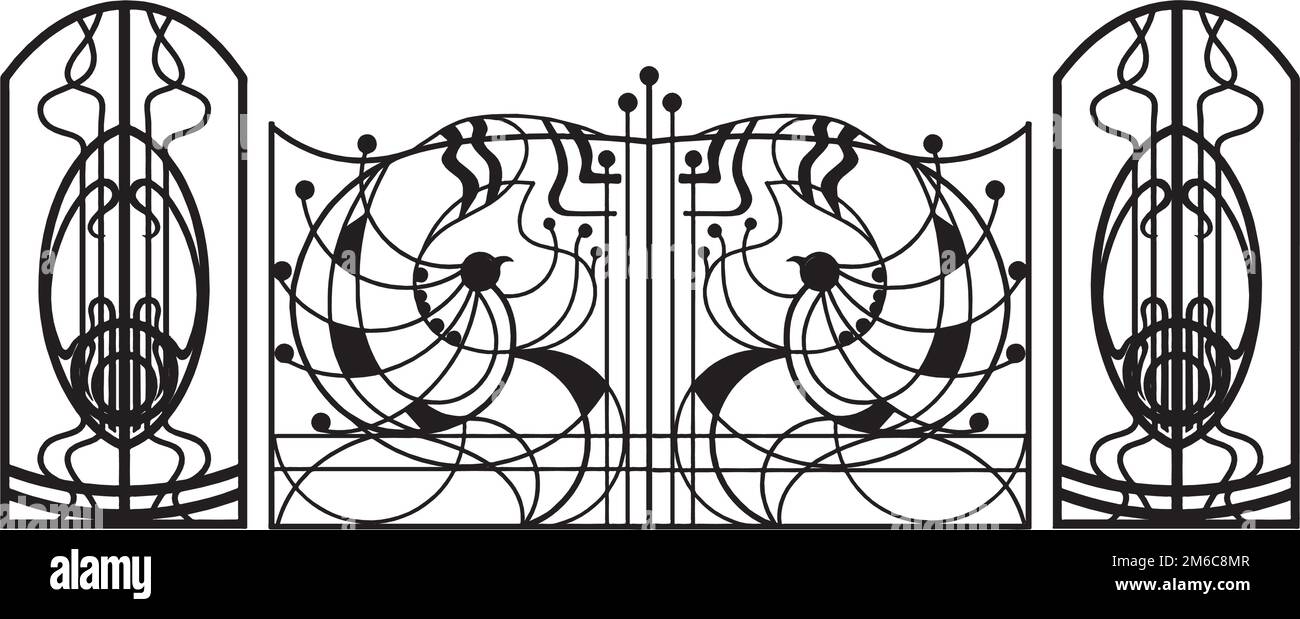 Gate Vector. Illustration On White Background. A vector illustration Of ...