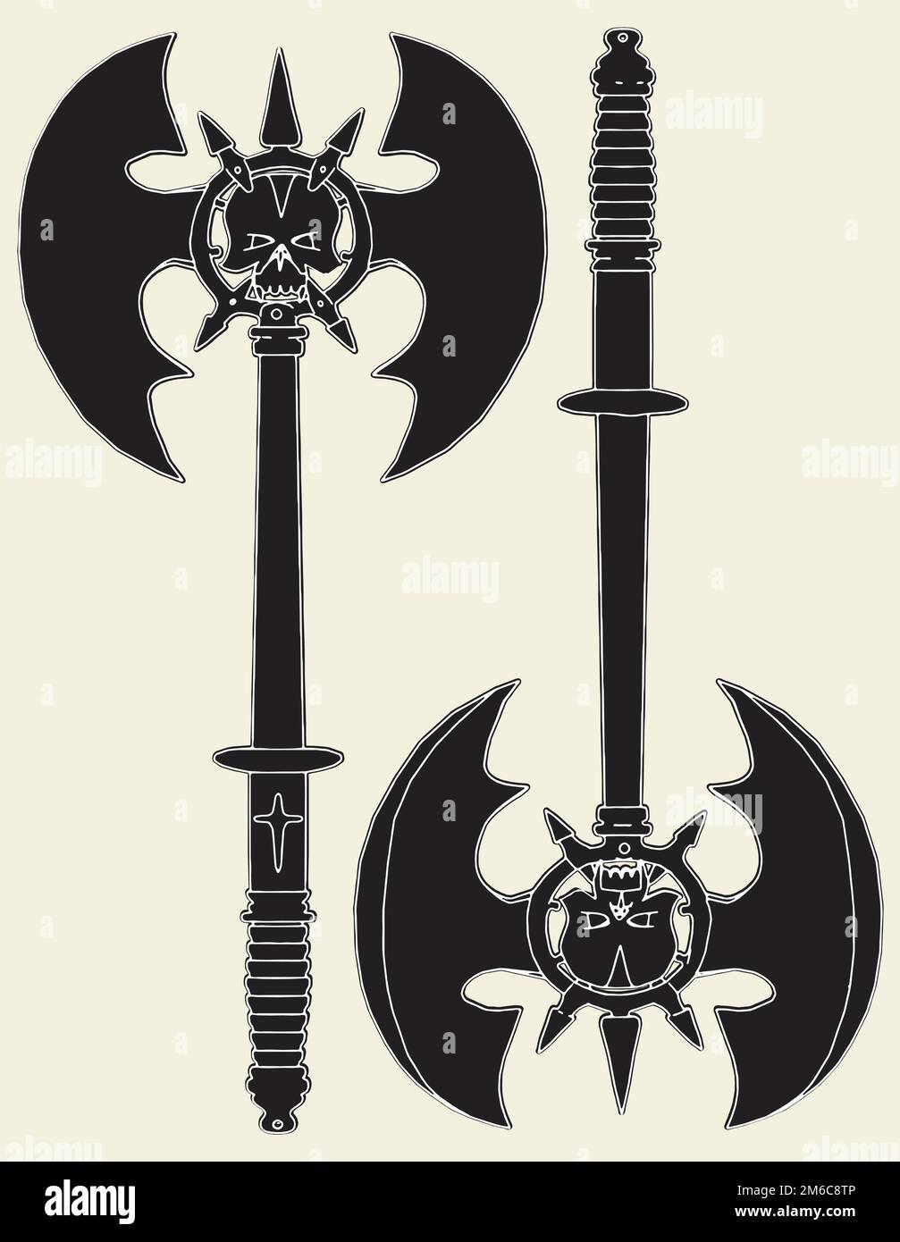 Battle Axe Vector Stock Vector Image & Art - Alamy