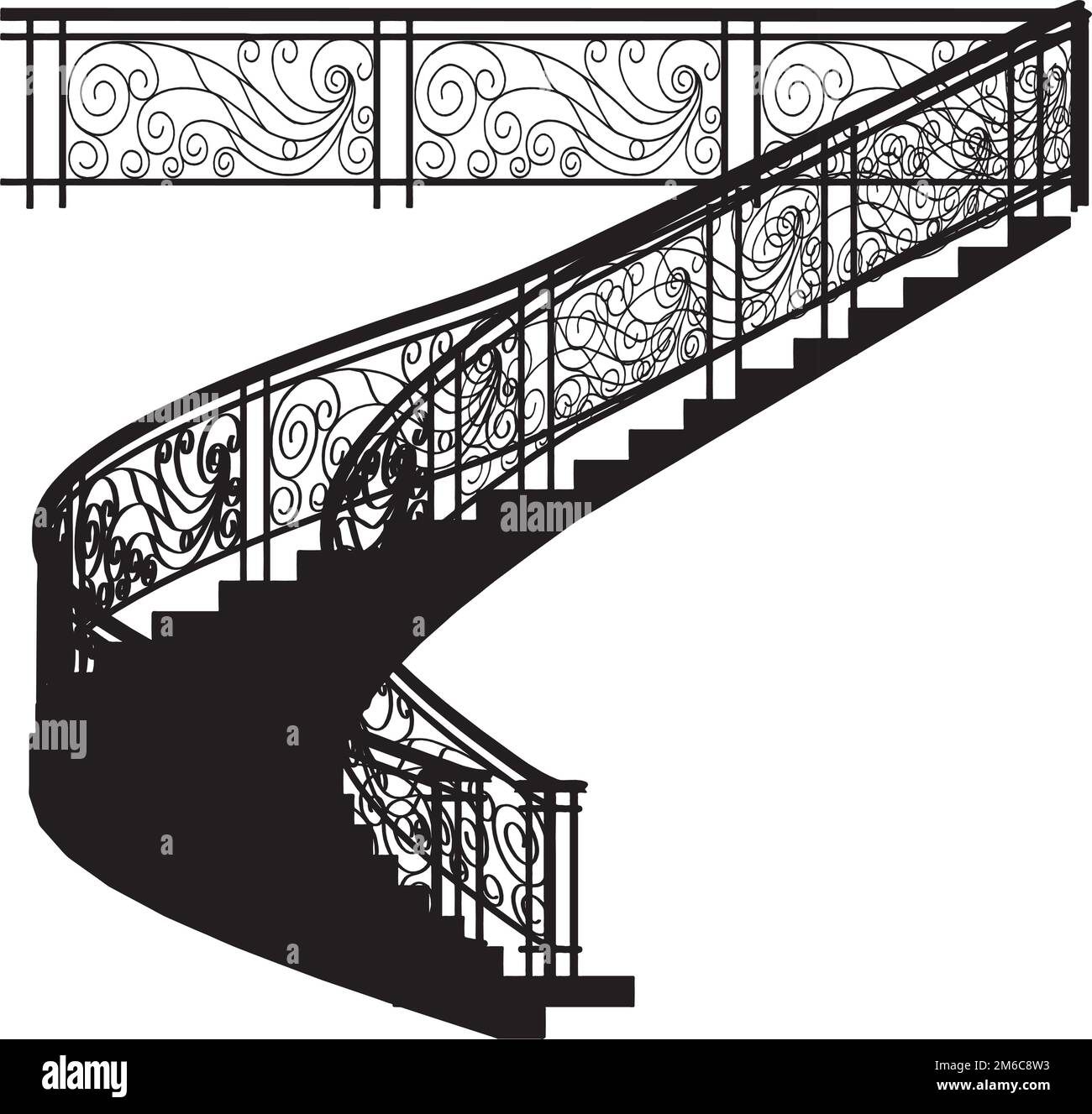 Spiral Staircase Vector Stock Vector Image & Art - Alamy