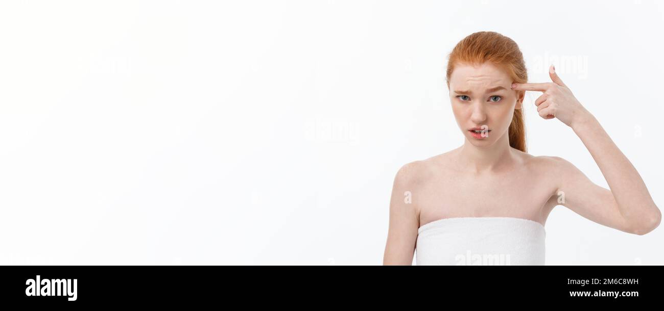 Portrait sad serious young woman with disappointed facial expression ...