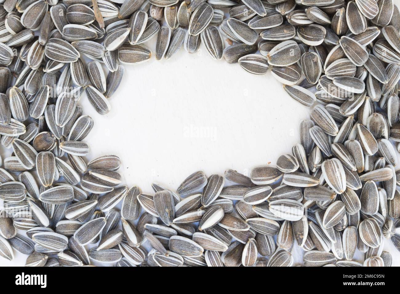 Textured frame sunflower seeds Stock Photo - Alamy