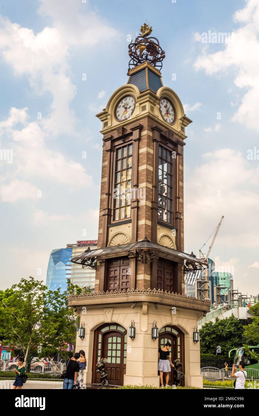 Disney clock tower hi-res stock photography and images - Alamy