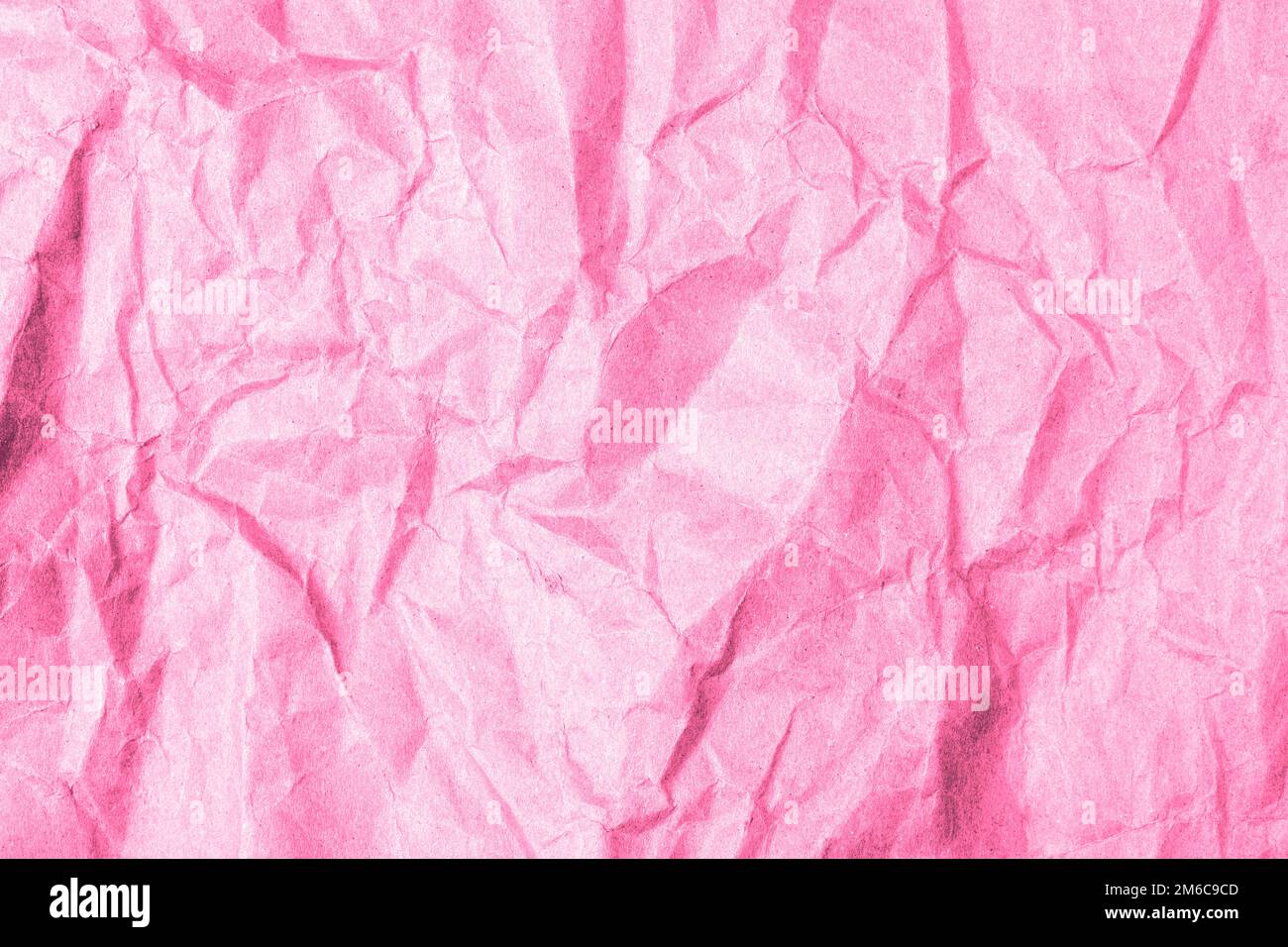 Pink crumpled paper texture, background. Space for text Stock Photo - Alamy