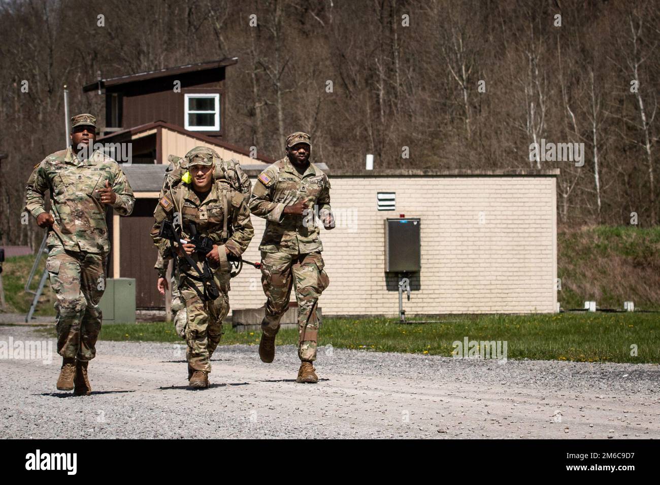 U.S. Army Spc Michael Maglad, assigned to the 104th Maintenance Company ...