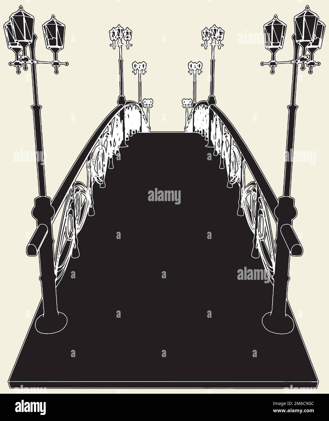 Arch Bridge Vector Stock Vector Image & Art - Alamy