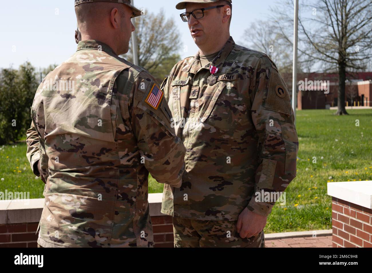 Sgt. 1st Class Jared Clapper, staff movements noncommissioned officer ...