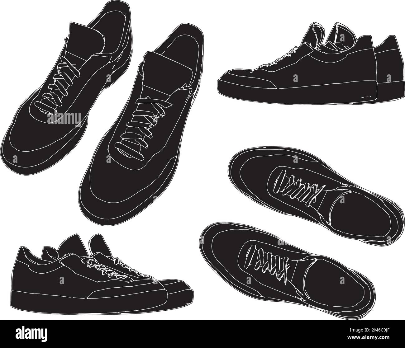 Sports Trainers Shoes Vector Stock Vector Image & Art - Alamy