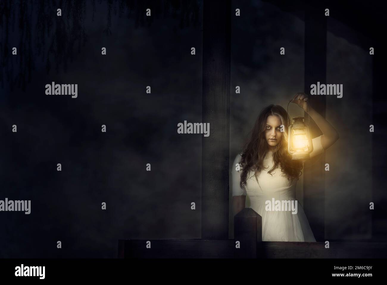Ghost lantern woman hi-res stock photography and images - Alamy