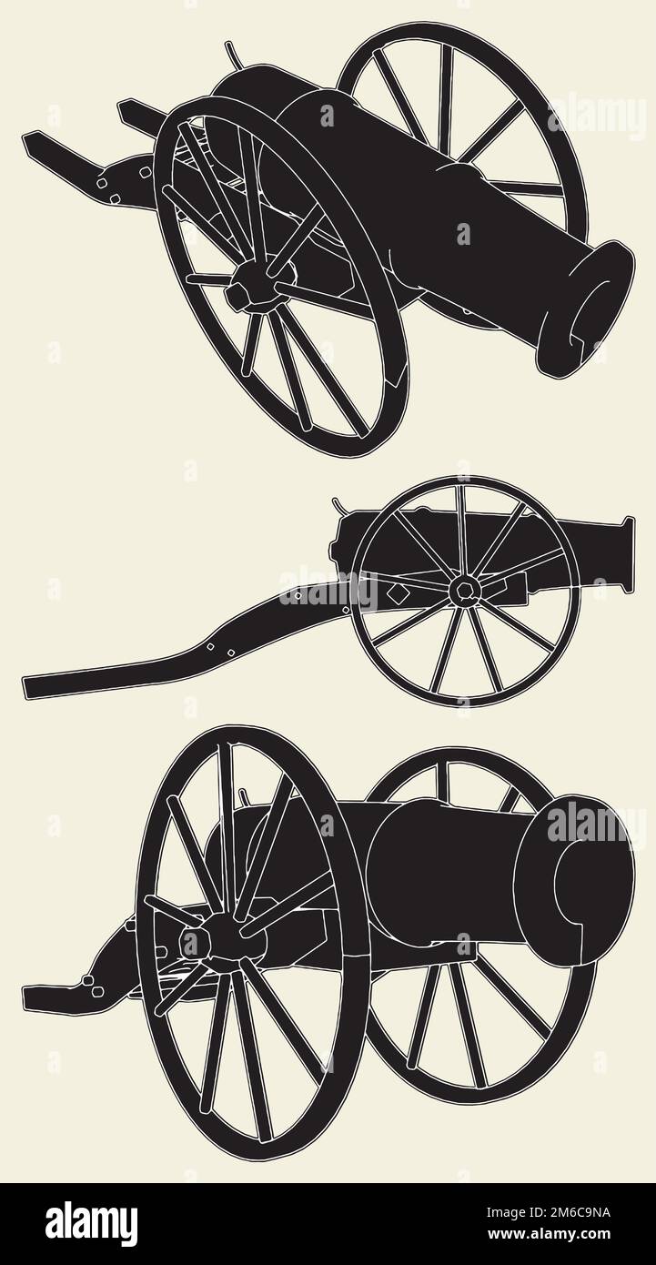 Ancient Cannon Vector Stock Vector Image & Art - Alamy