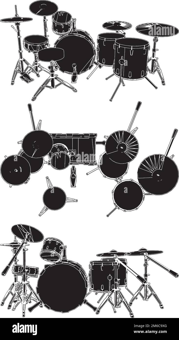Drumsticks equipment Black and White Stock Photos & Images - Alamy