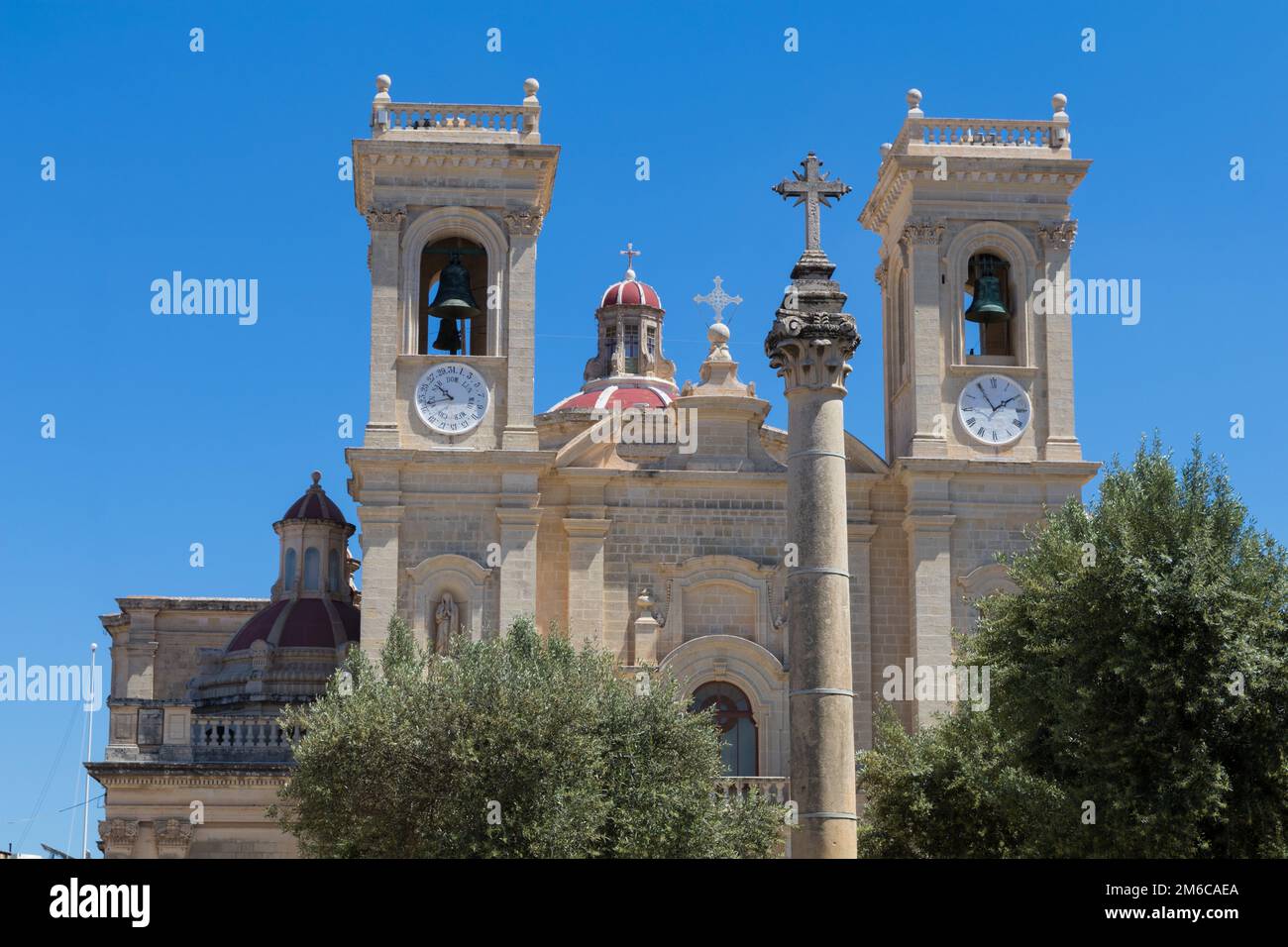 St Philip of Agira Church Haz Zebbug Malta Stock Photo - Alamy