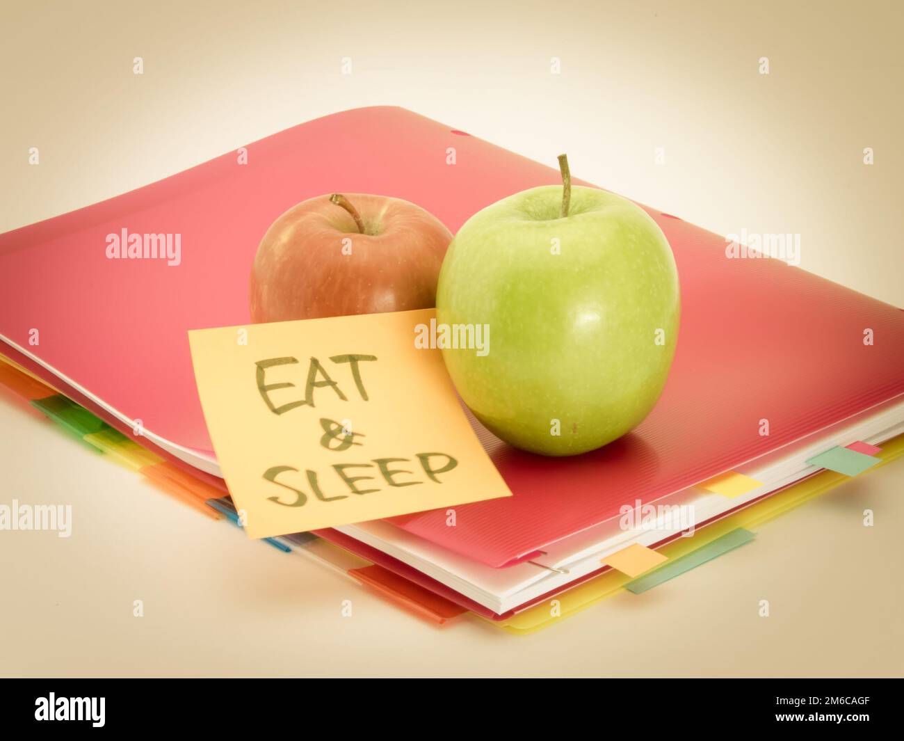 Present of fruits and messages for careing hard work Stock Photo - Alamy