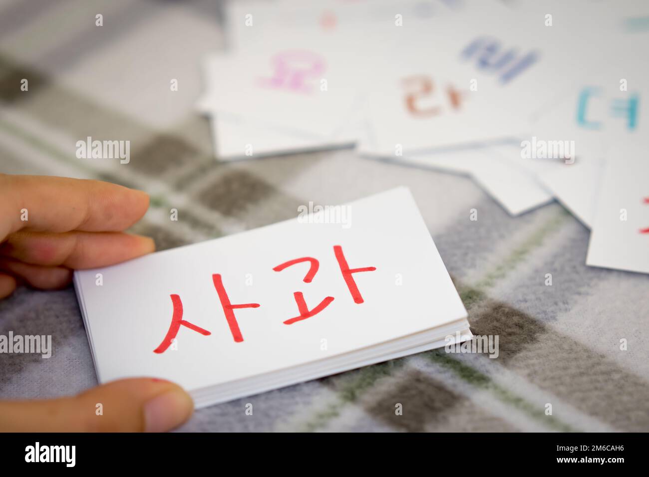 Korean; Learning the New Word with the Alphabet Cards (Translation ...