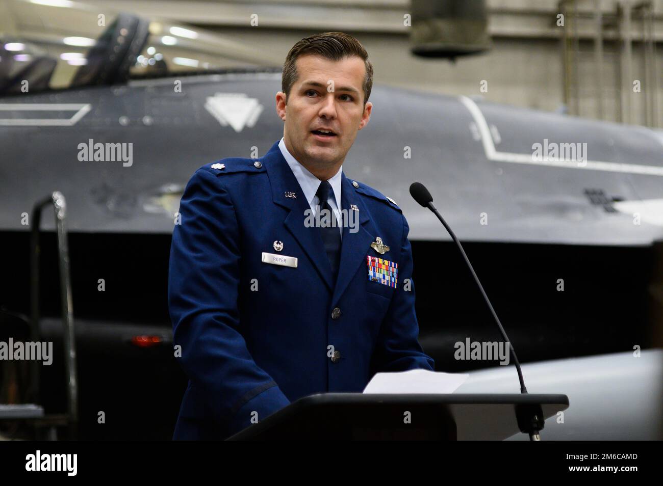 U.S. Air Force Lt. Col. Albert Roper, the 18th Aggressor Squadron ...