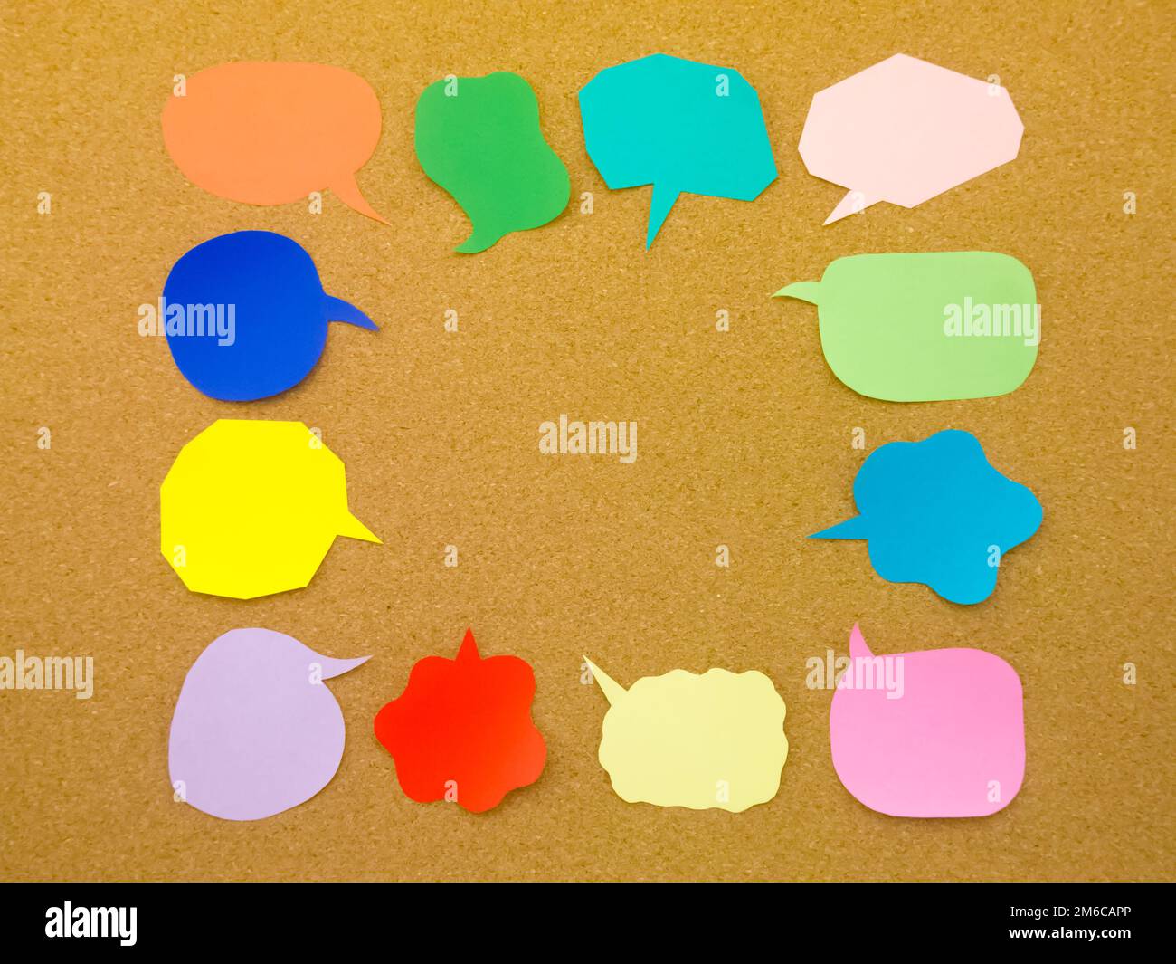 Colorful balloons and bubbles; you can write words on it Stock Photo ...