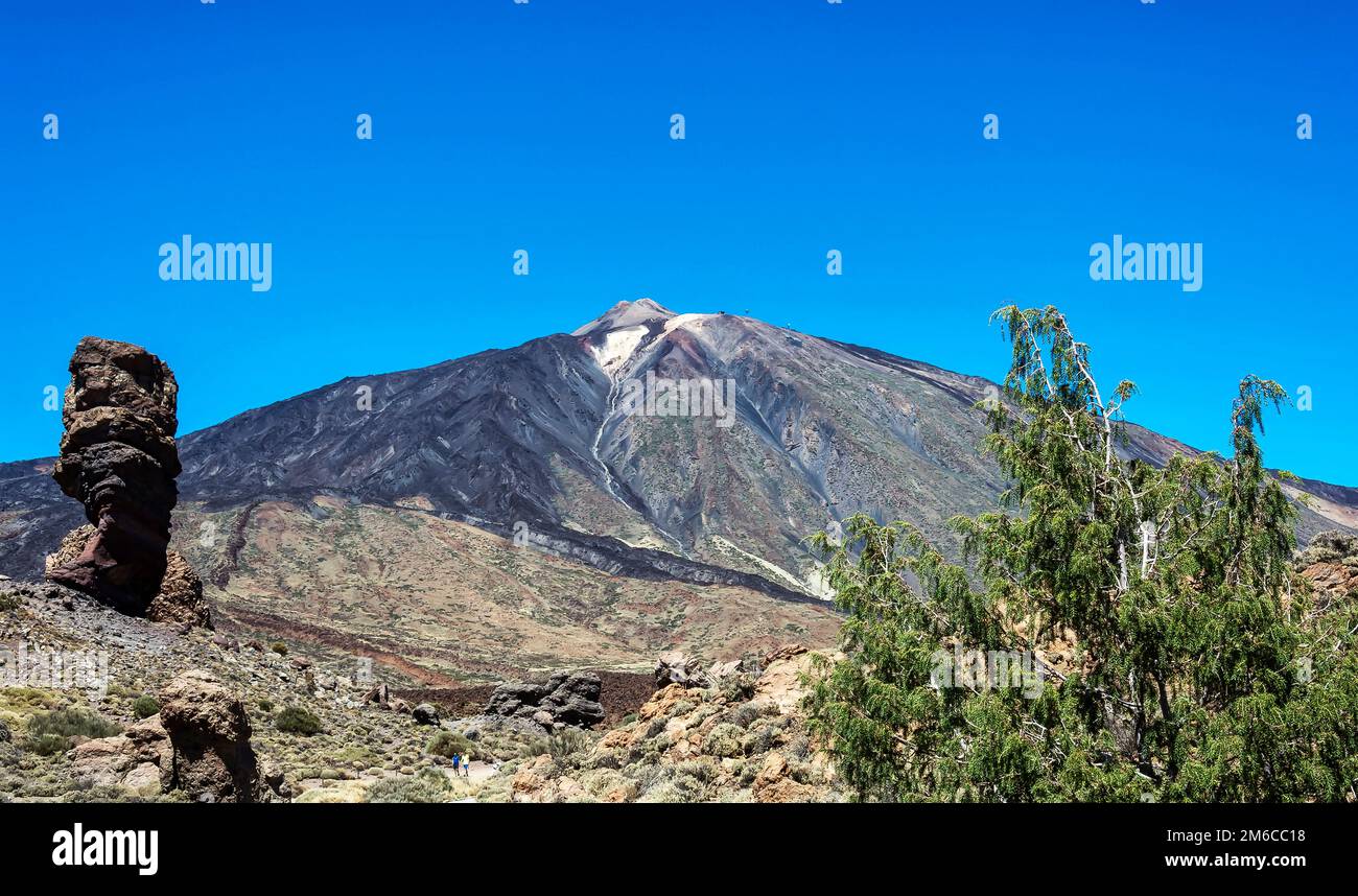 Mount and volcano Teide on the Spanish island of Tenerife (Canary ...