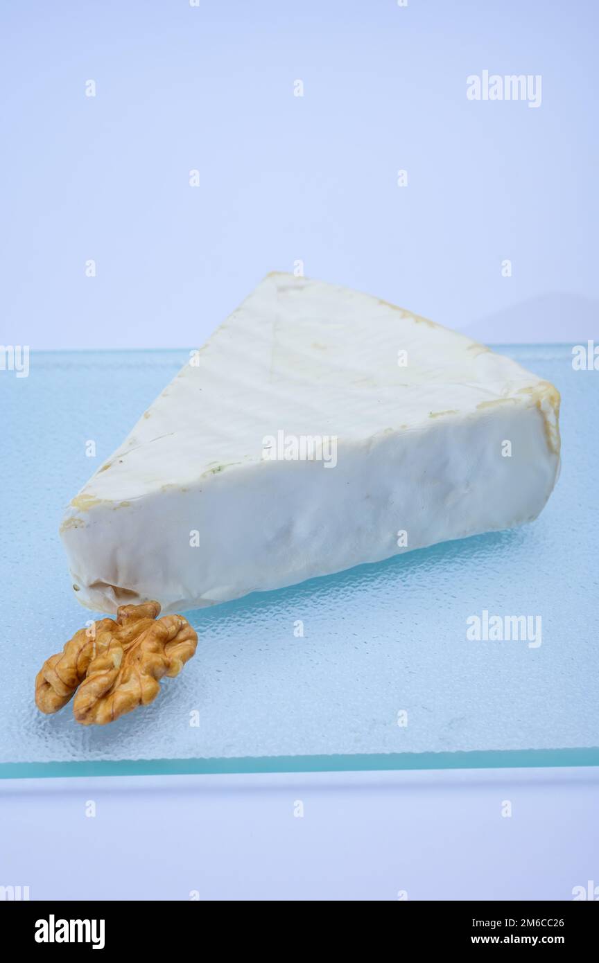 Cheese collection, French brie de Meaux cheese from Seine-et-Marne ...