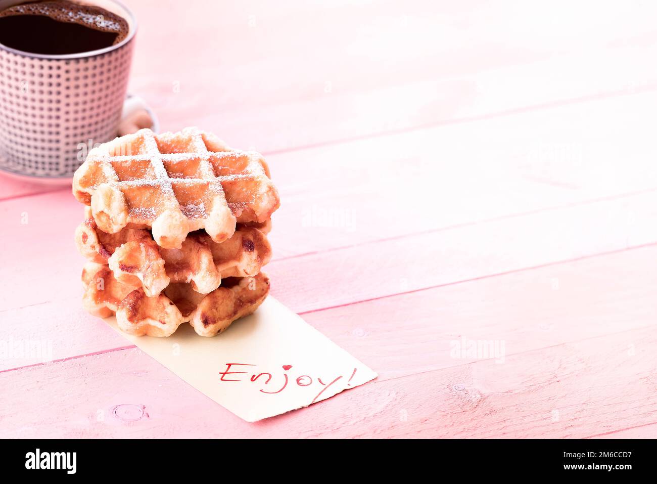 Cute waffles hi-res stock photography and images - Alamy