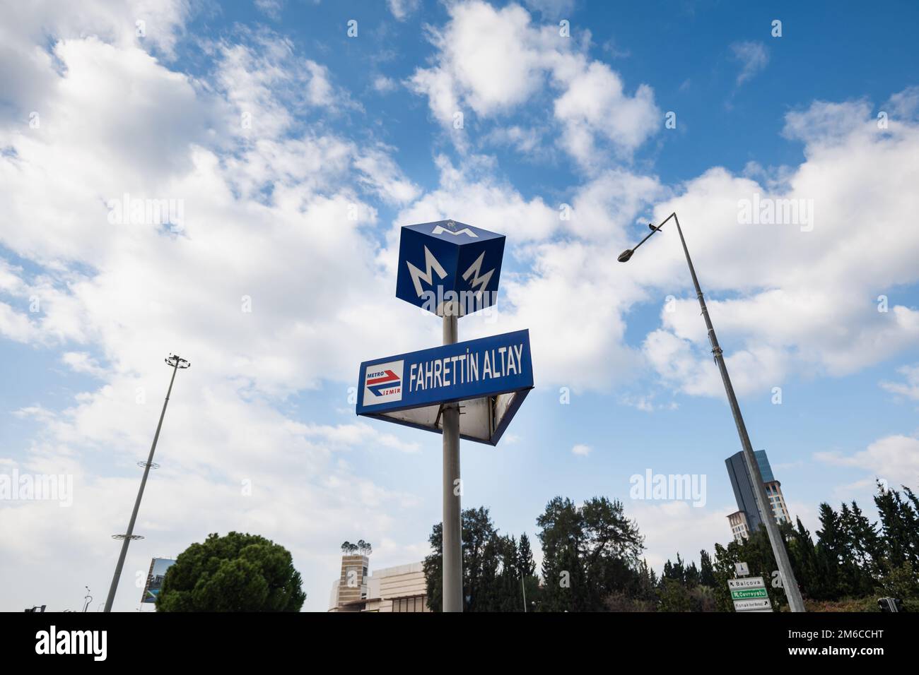 Izmir, Turkey - December 2022: Izmir Metro station in the city of Izmir ...