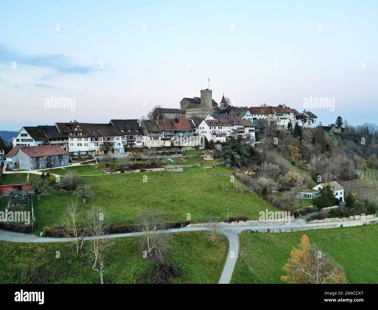 A beautiful closeup of the Regensberg Castle Stock Photo - Alamy