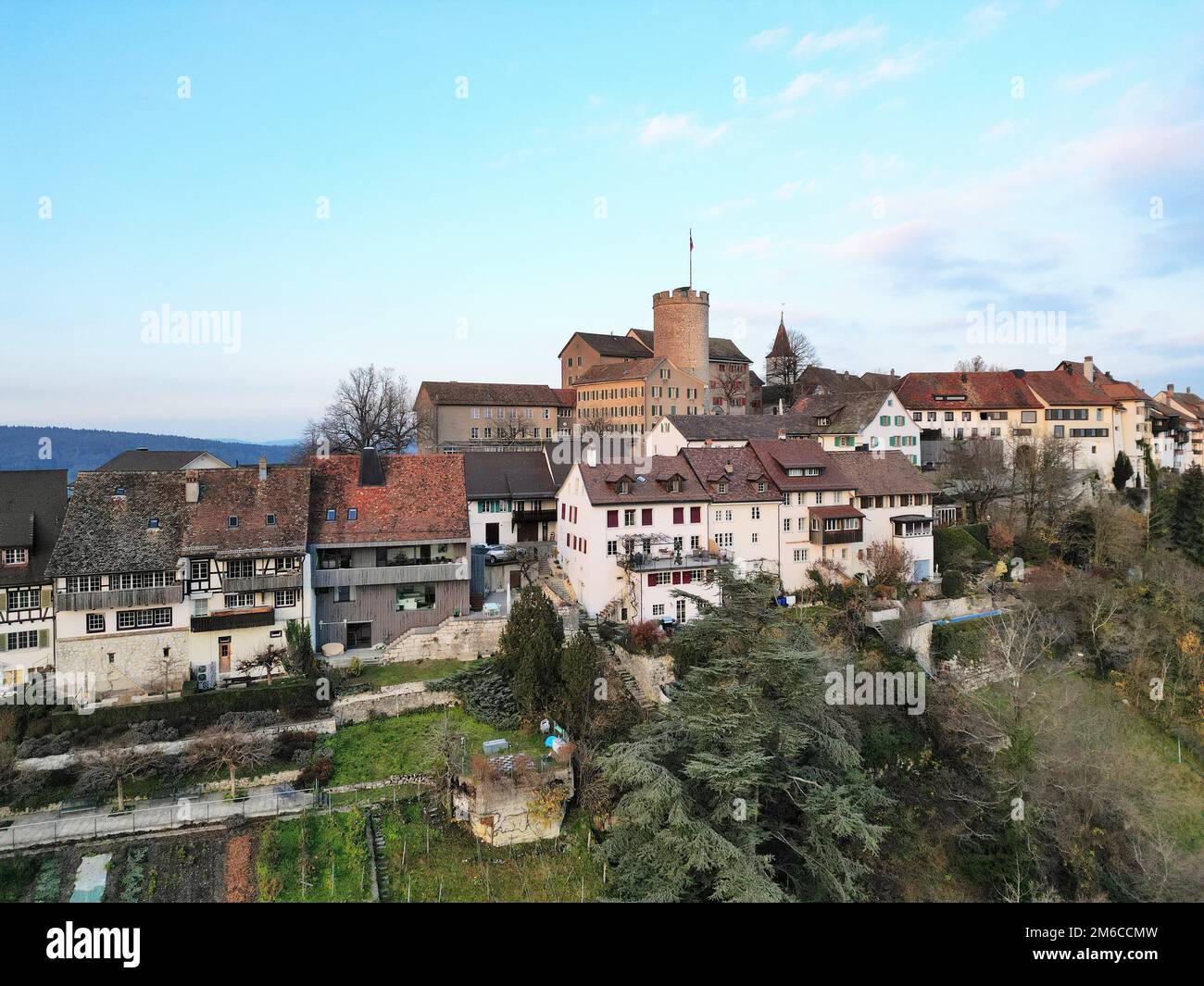 A beautiful closeup of the Regensberg Castle Stock Photo - Alamy