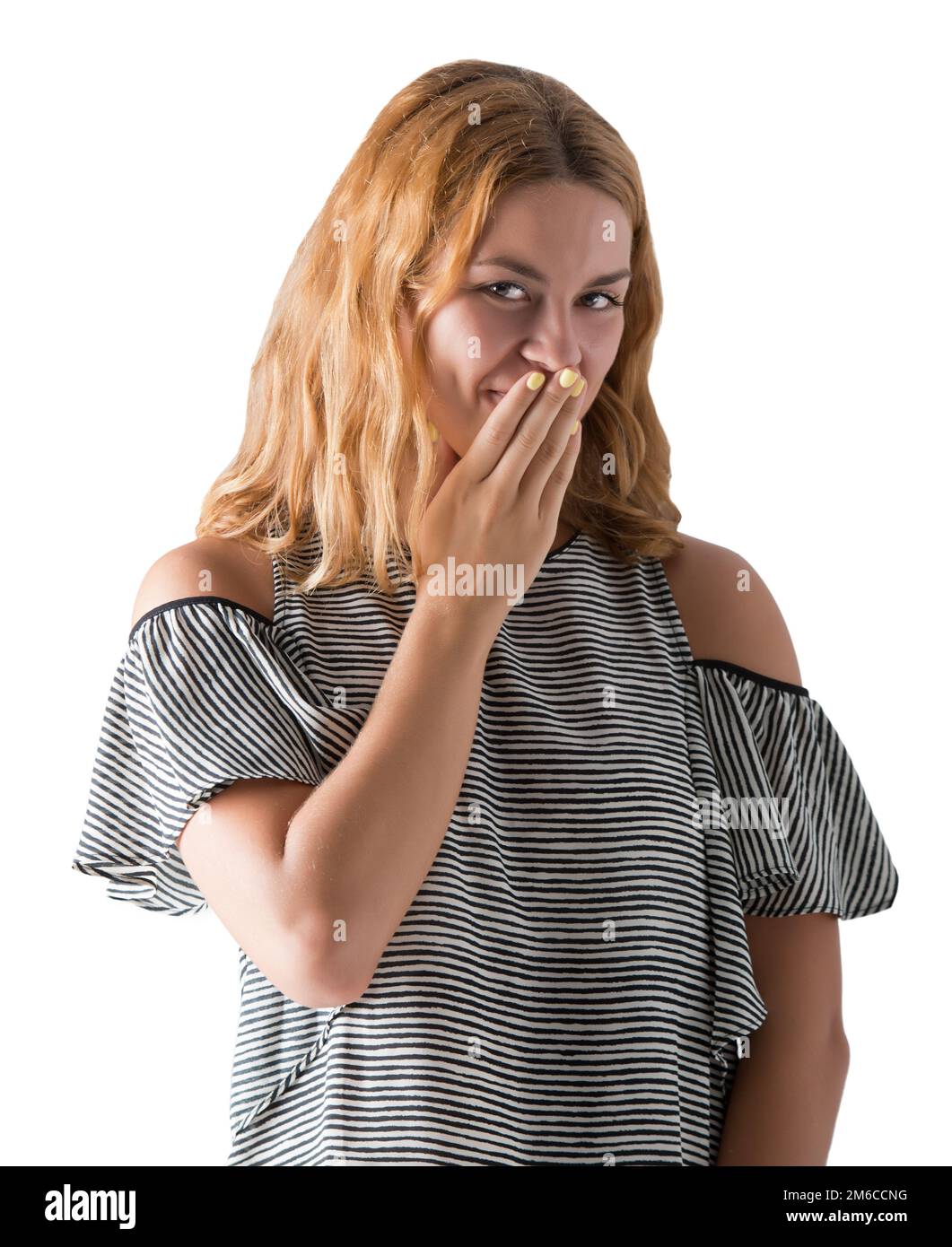 Shy playful girl hi-res stock photography and images - Alamy
