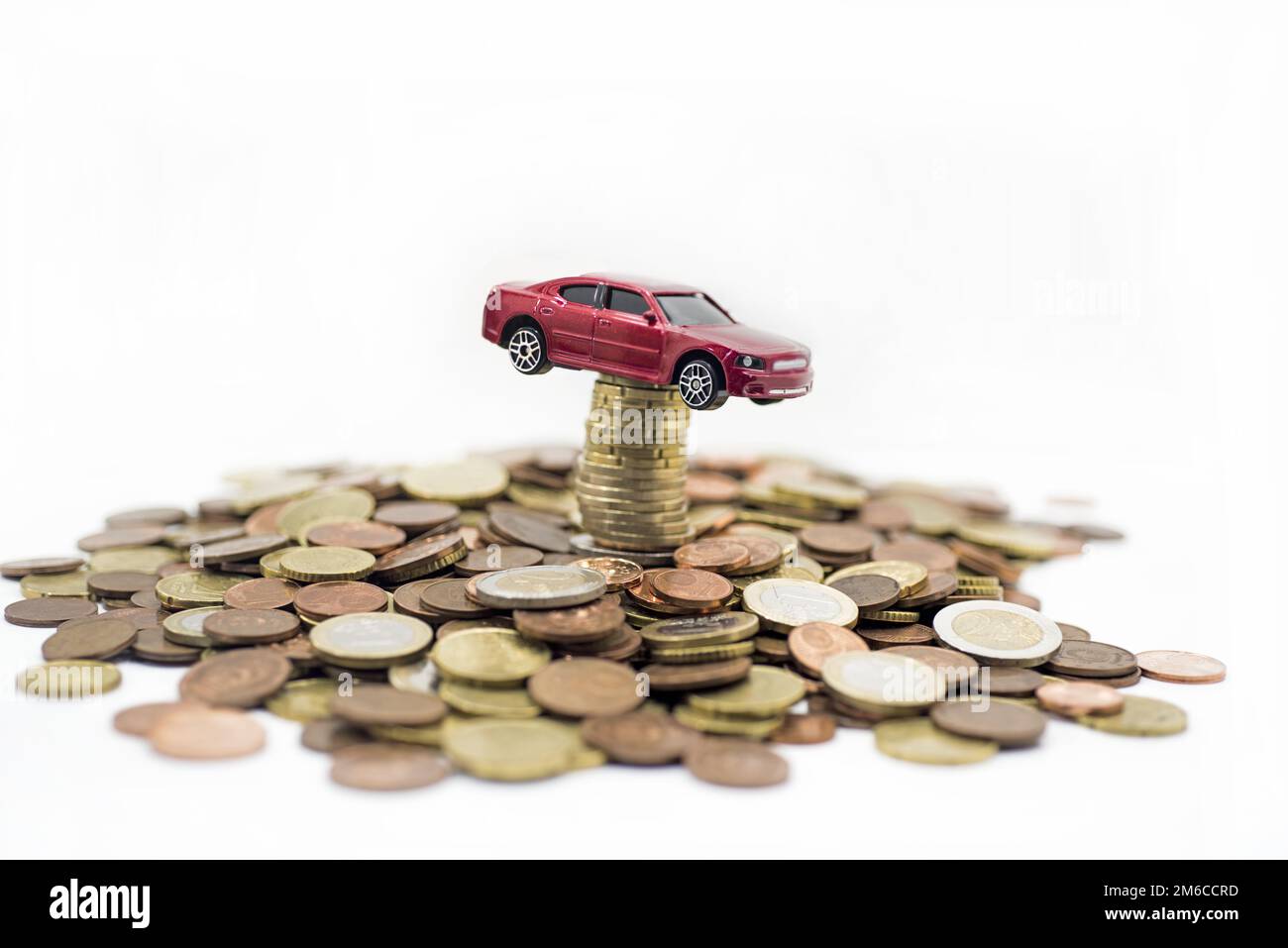 Toy red car stack hi-res stock photography and images - Alamy
