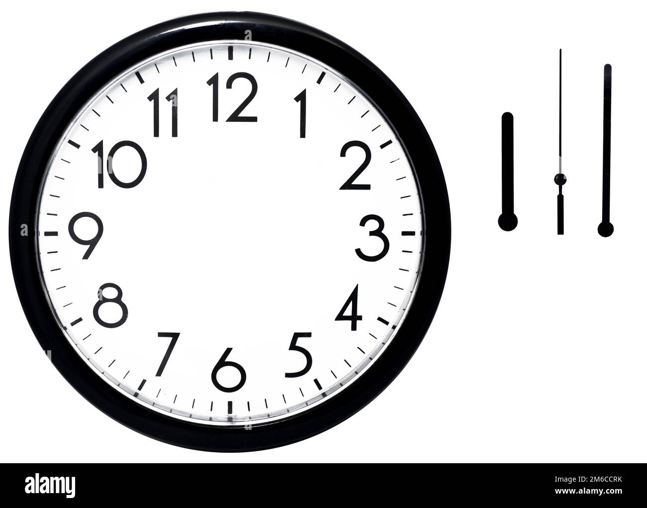 Black and white clock hi-res stock photography and images - Alamy