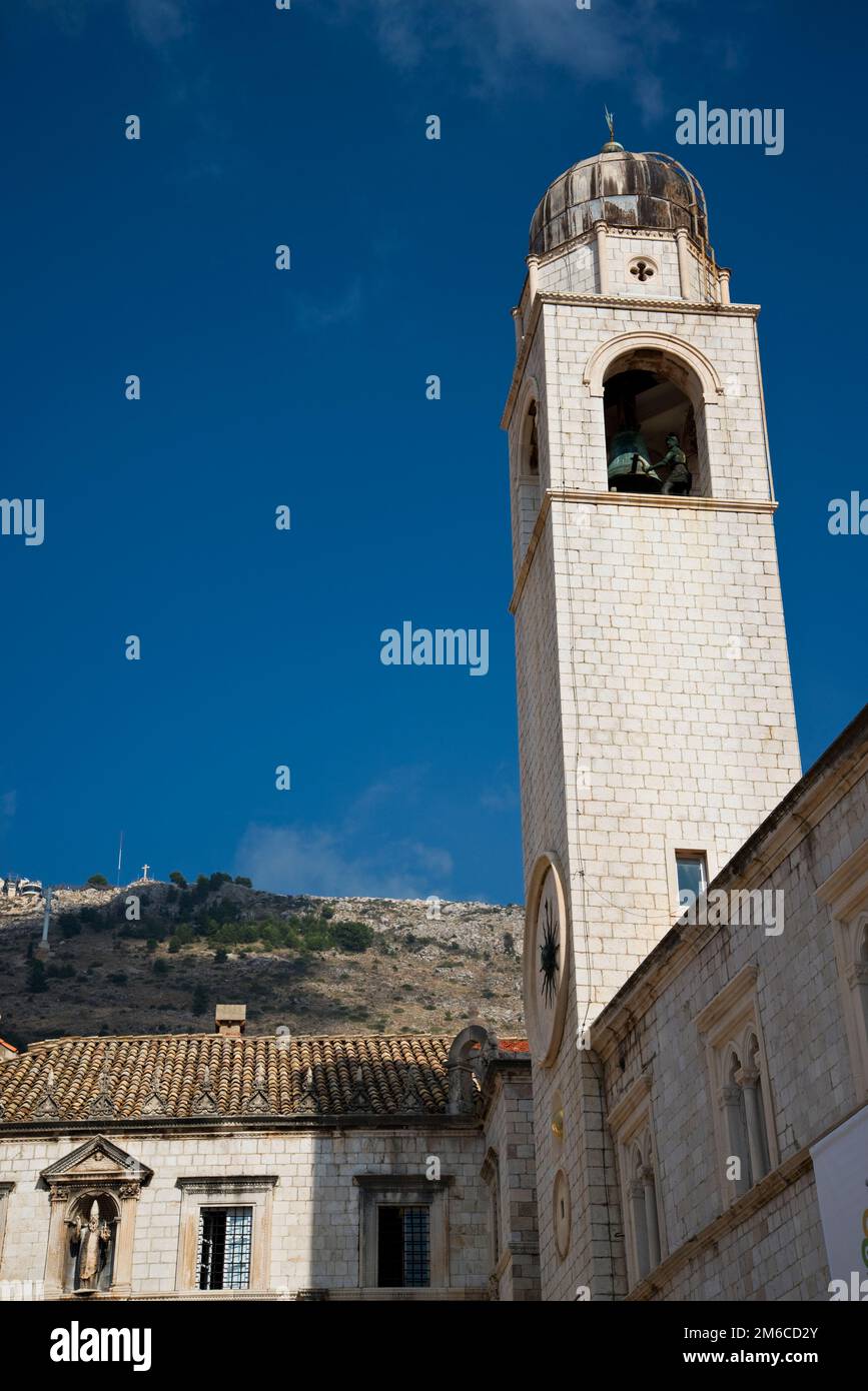 Municipal bell tower of Dubrovnik, Croatia Stock Photo - Alamy