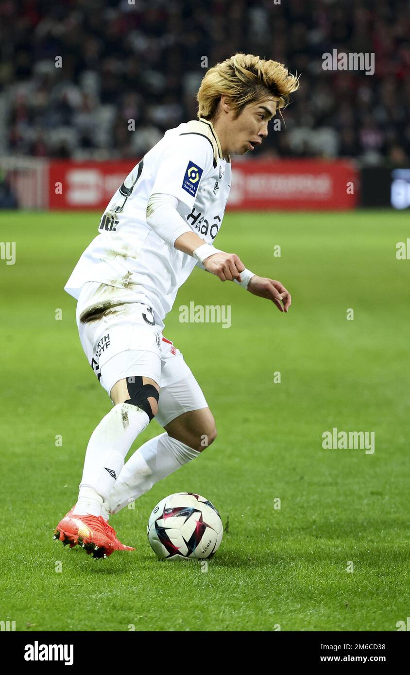 Ito Junya of Reims during the French championship Ligue 1 football ...