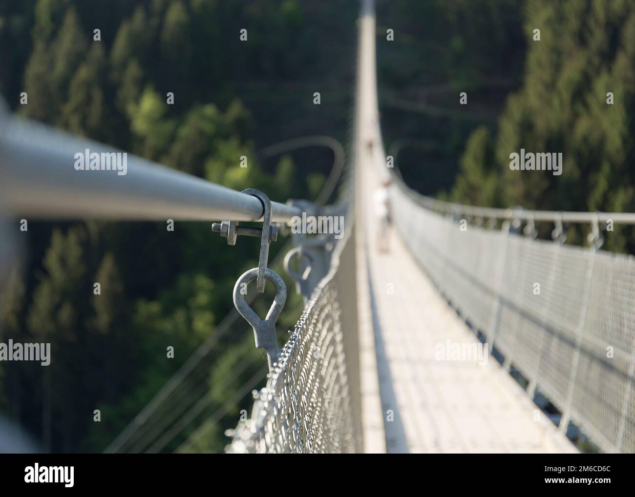 On the Geierlay Bridge - Detail Shot Stock Photo - Alamy
