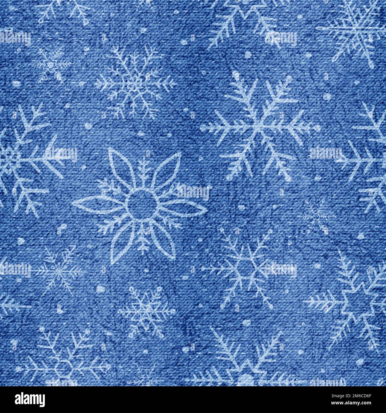 Snowflake seamless pattern. Repeating snowflakes background. Repeated ...