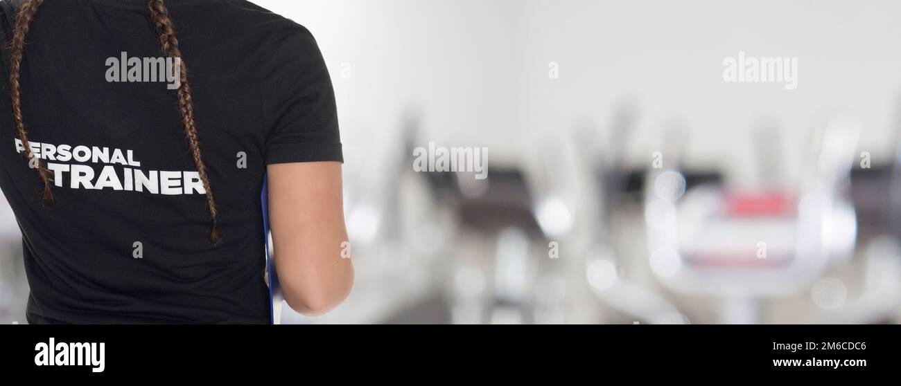 Personal coach training female athlete hi-res stock photography and ...