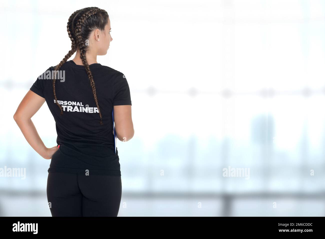 Personal coach training female athlete hi-res stock photography and ...
