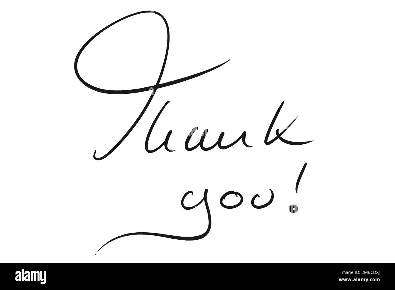 Thank typography handwritten lettering Cut Out Stock Images & Pictures ...