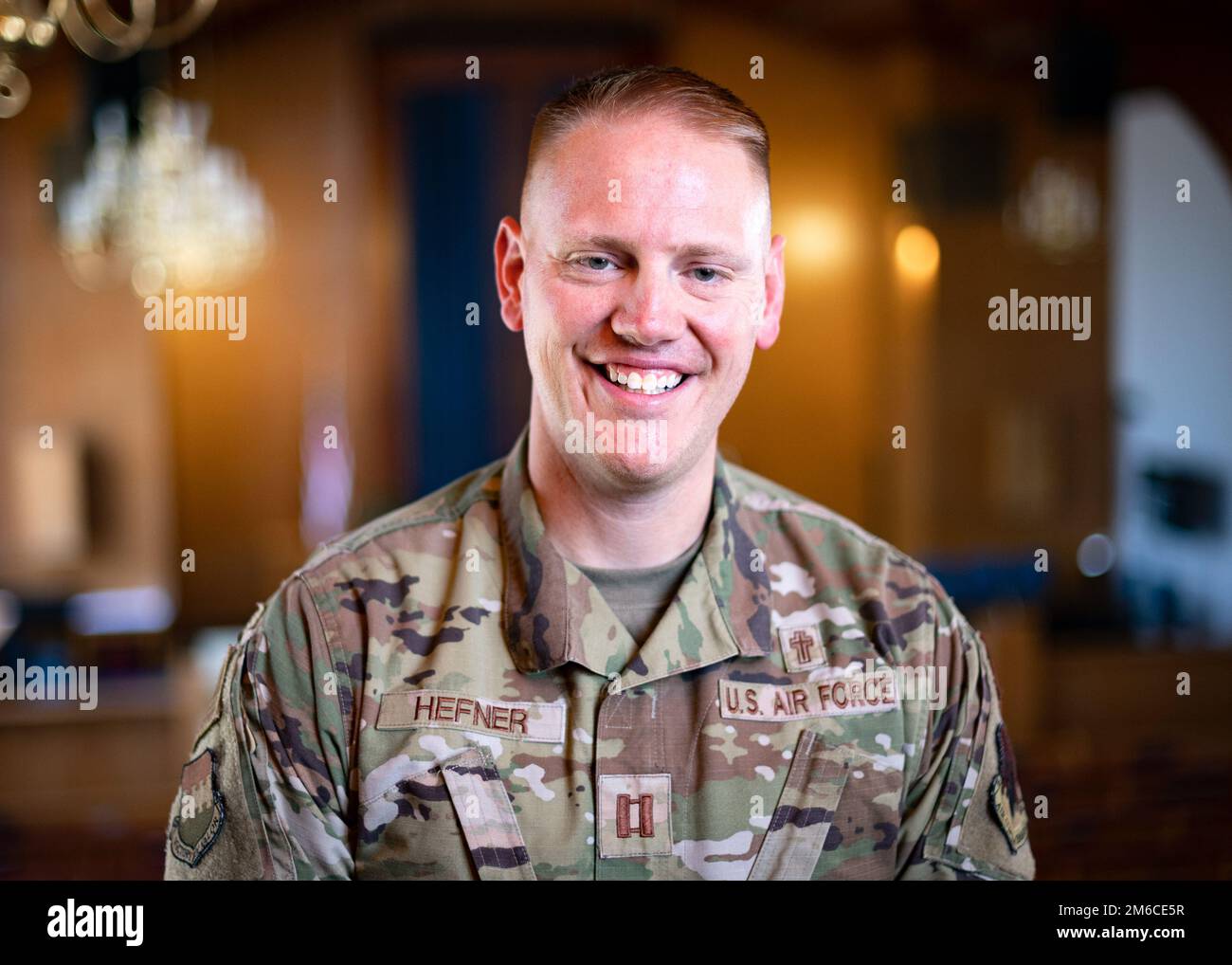 U.S. Air Force Chaplain (Capt.) Paul Hefner, 20th Fighter Wing chaplain ...