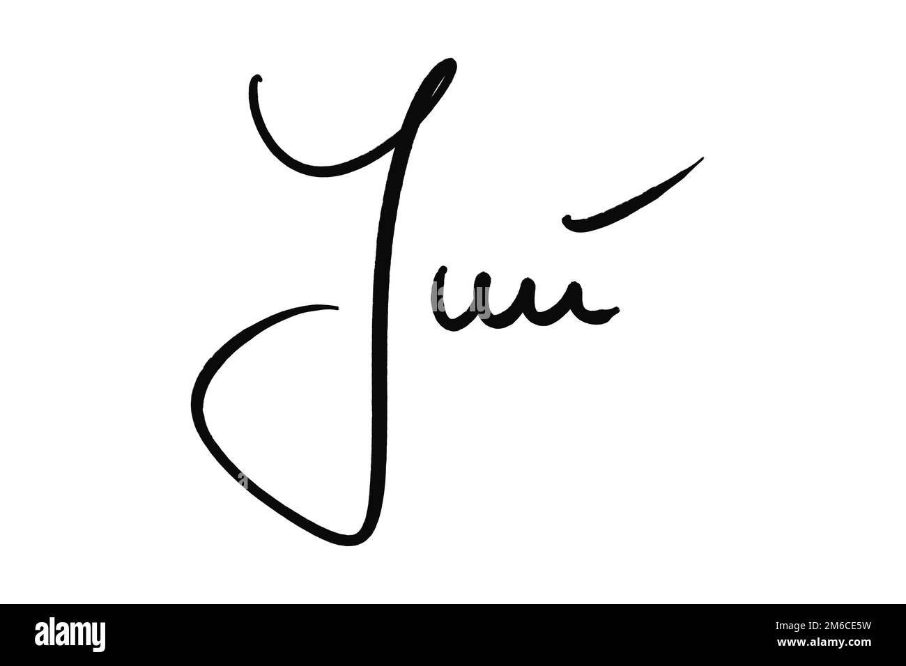 Month handwritten black on white Stock Photo - Alamy