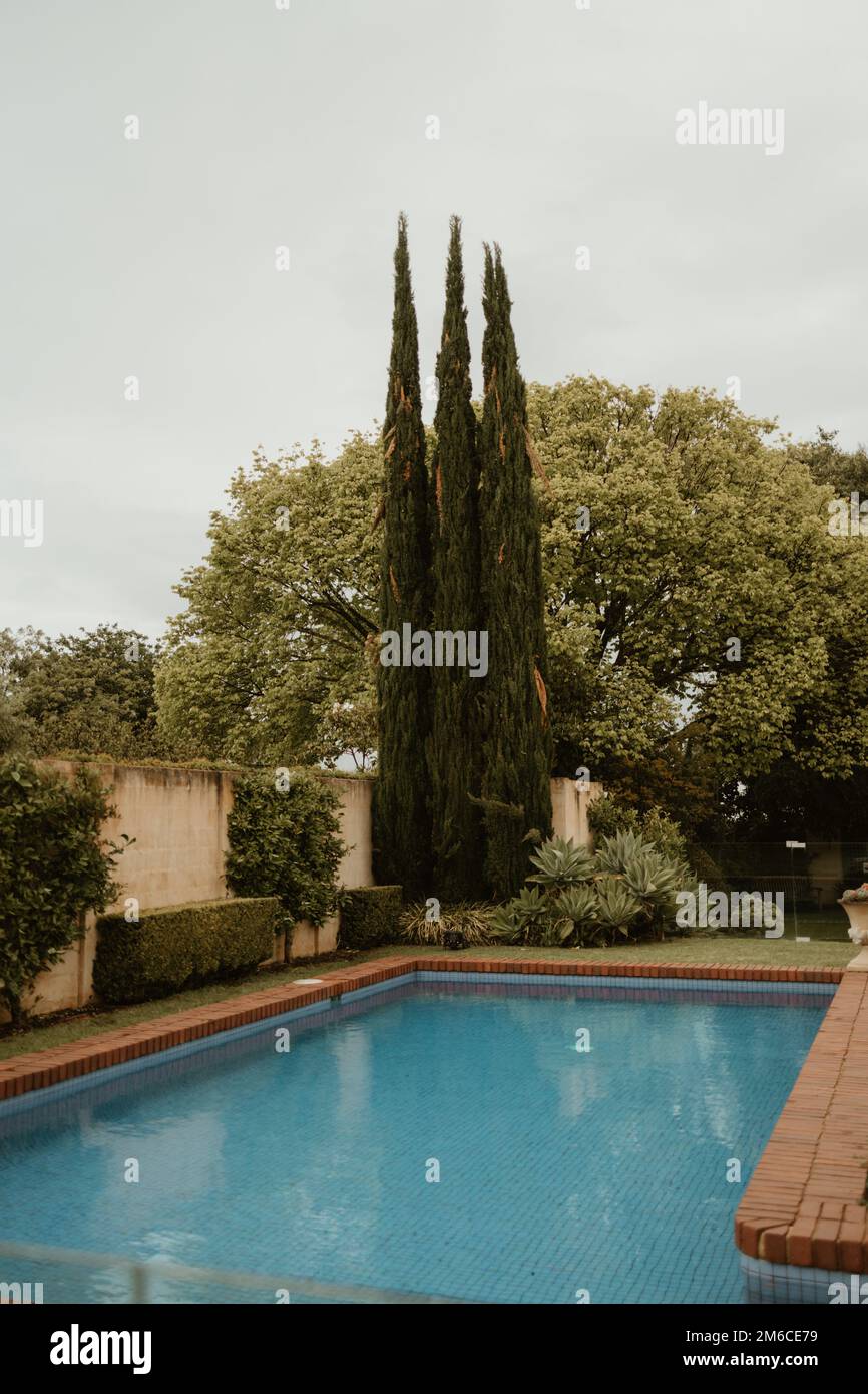 Backyard pool in suburban Australia Stock Photo - Alamy