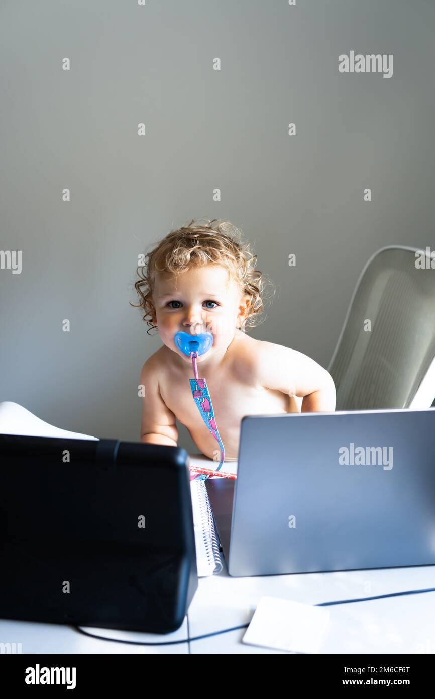 Baby headphones pacifier hi-res stock photography and images - Alamy